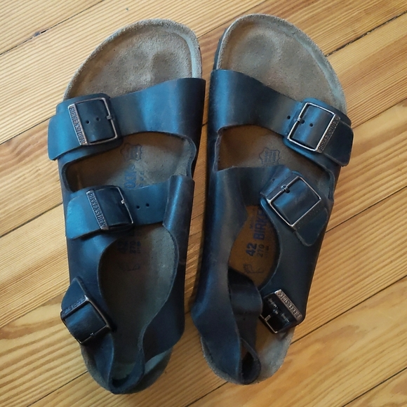 Birkenstock | Shoes | Birkenstock Arizona Brown 42 Mens Heal Strap ...